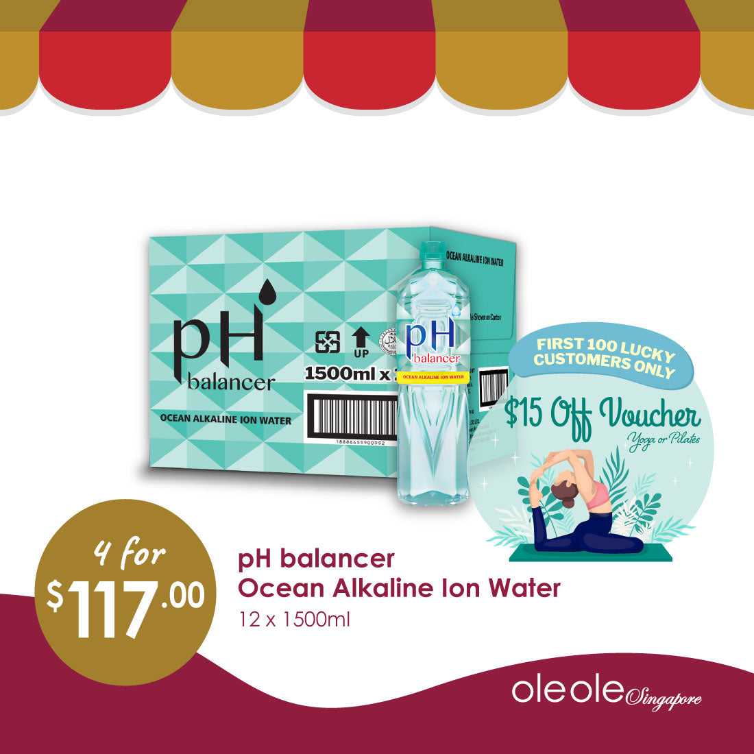 pH balancer Ocean Alkaline Ion Water Promotion – OleOle Singapore
